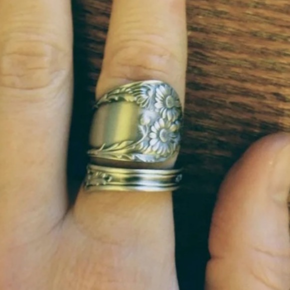 Jewelry | Retro Daisy Silver Spoon Ring | Poshmark